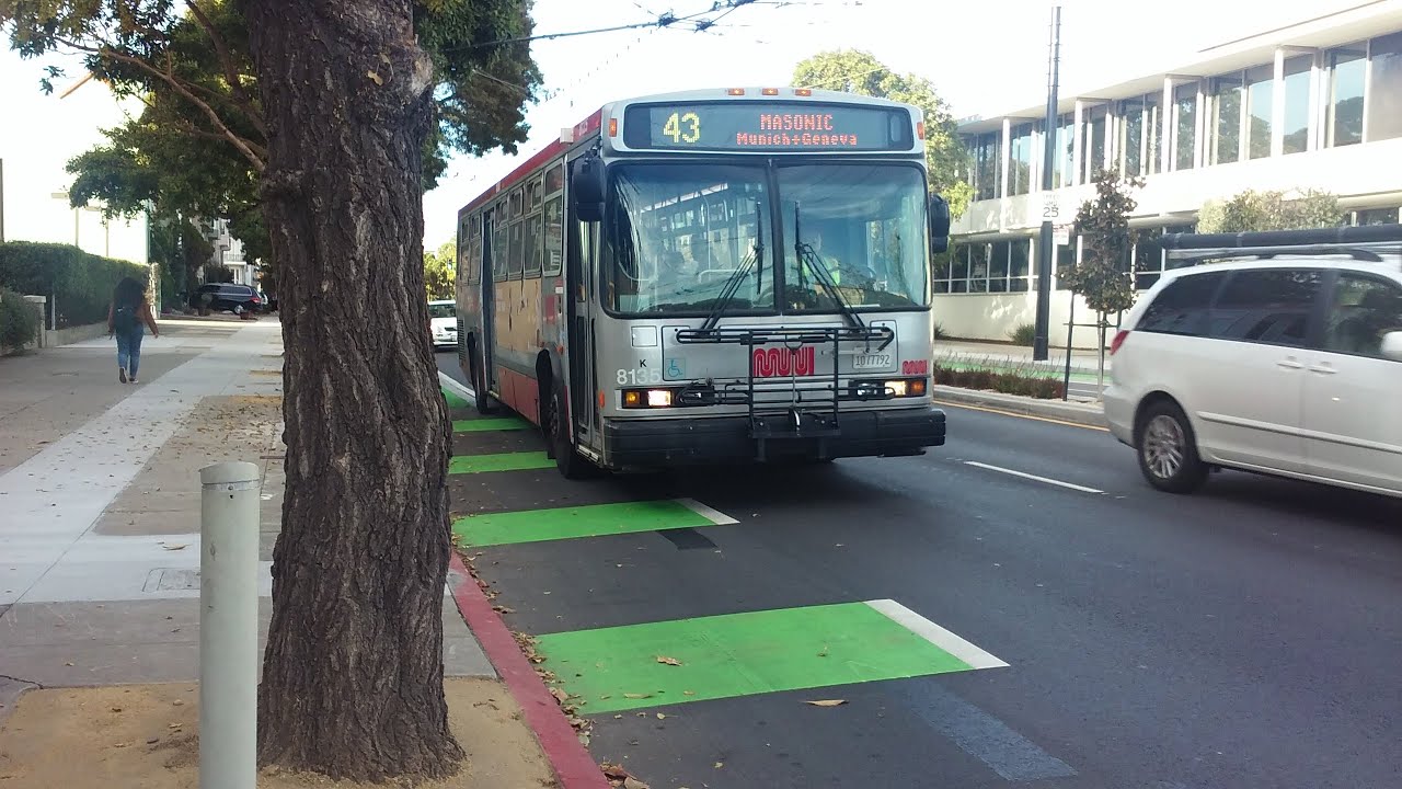 SF Muni 2000 Neoplan AN440 #8135 on Route 43 ft. 5734 - YouTube