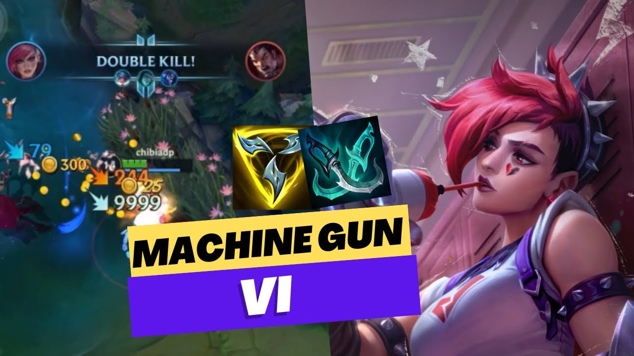 MACHINE GUN VI JUNGLE WILD RIFT BUILD - hard carry - YouTube