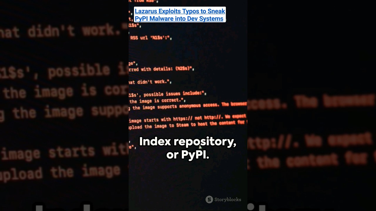 Lazarus Exploits Typos To Sneak Pypi Malware Into Dev Systems Hacker Cyberware Cyberhack π¨βπ» 1613