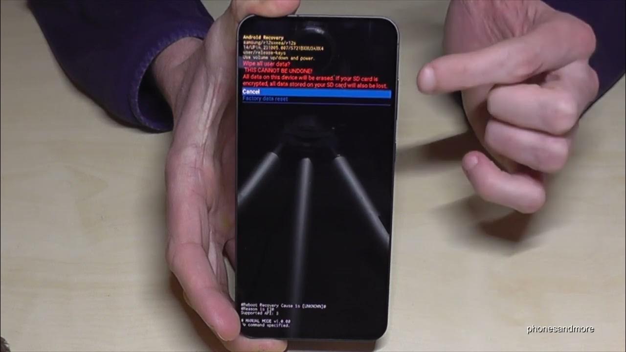 Samsung Galaxy S24 FE: How to make a factory data reset (hardreset) with the buttons? - YouTube