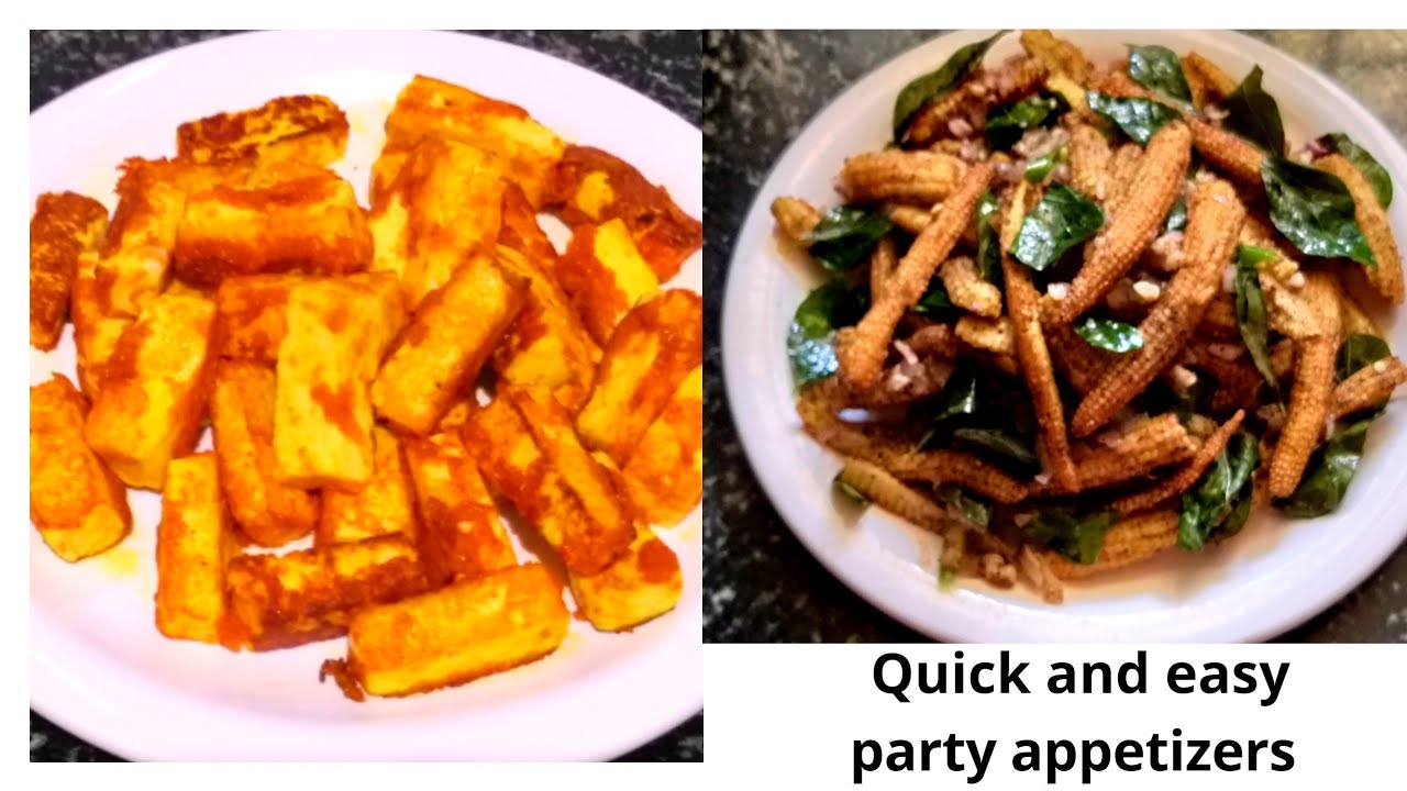 2 Easy Party Snacks Recipe/Party appetizer/ Veg starter / evening ...