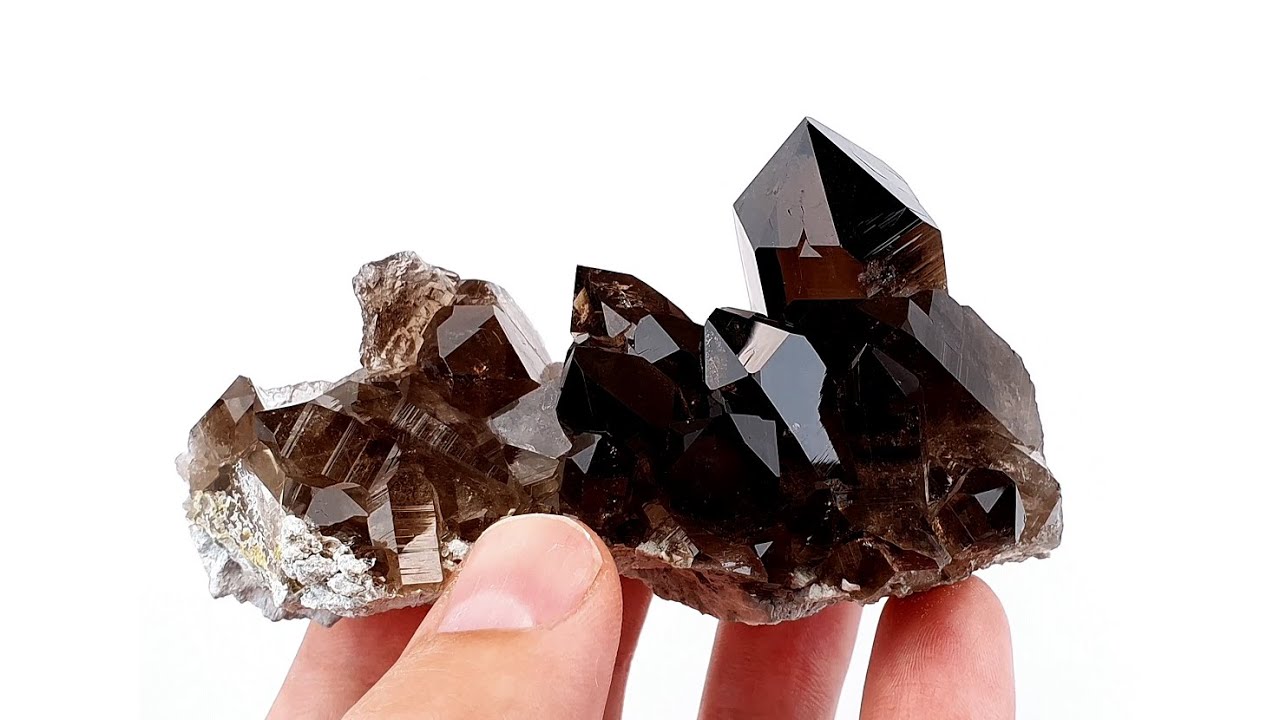 Wonderful Smoky Quartz cluster from the Mont-Blanc mountains, French ...