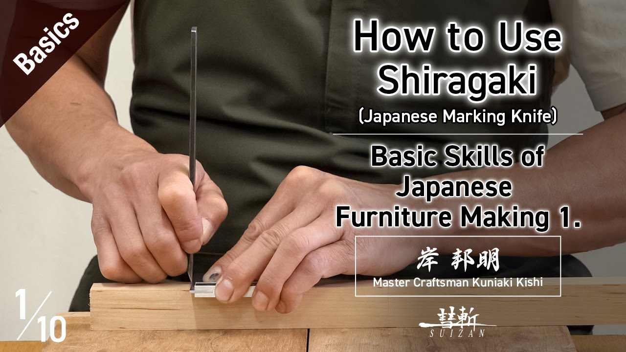 How to Use Shiragaki (Japanese Marking Knife) -Basic Skills of Japanese ...