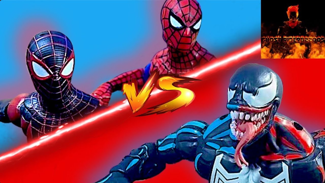 Spider-Man & Miles Morales VS. Venom [Stop Motion] - YouTube