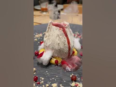 Клубничный вулкан😍#десерт#клубничныйдесерт#шикарныедесерты# ...