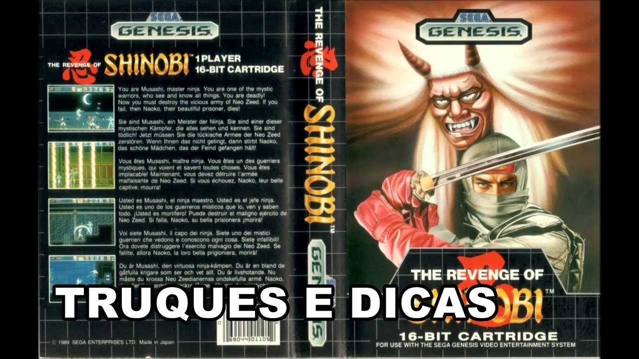 Truques e Dicas The Revenge of Shinobi - Mega Drive - YouTube