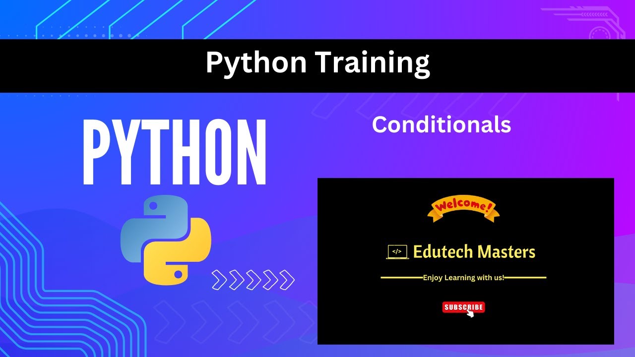 Conditionals in python - YouTube