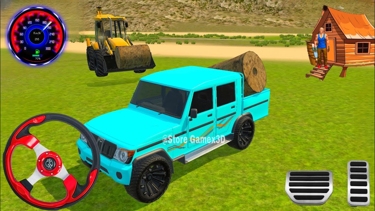 Driving Bolero Gadi And JCB in Pickup Gadi From Bolero Gadi fully ...
