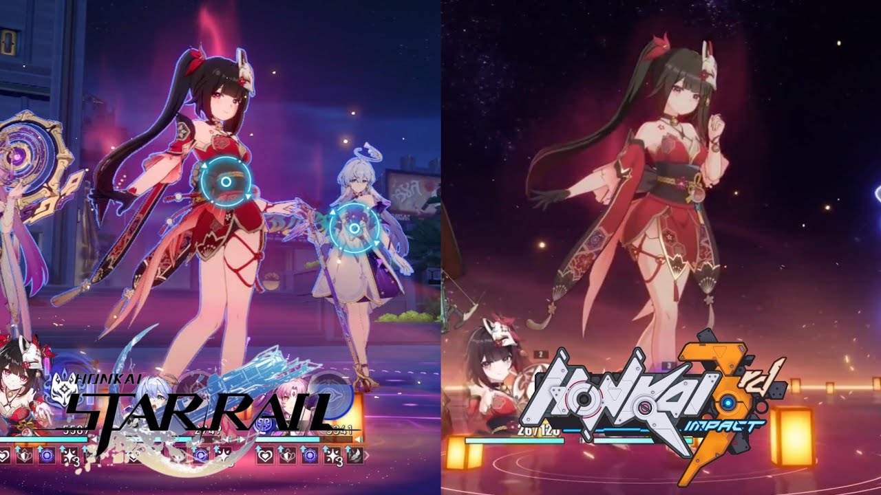 Hi3 Sparkle vs HSR Sparkle Honkai Impact 3rd x Honkai: Star Rail Collaboration - YouTube
