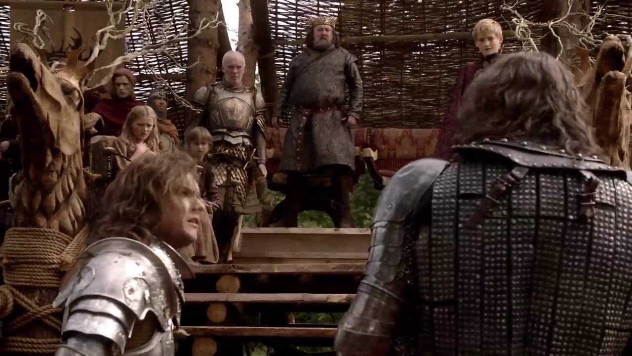 "I owe you my life, ser." Game of Thrones quote S01E05 Loras Tyrell ...
