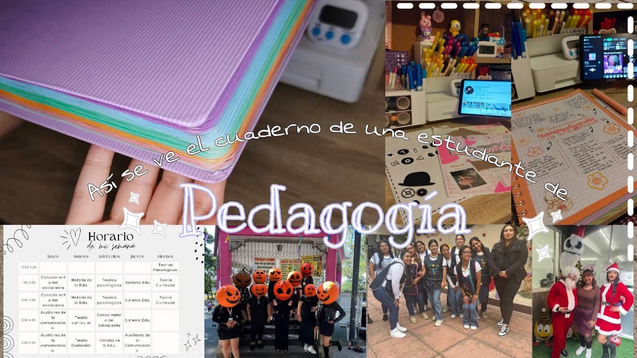 Así se ve la libreta de una estudiante de pedagogía | Tour por mi ...