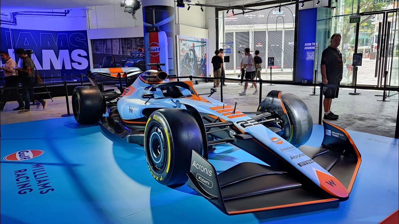 Williams FW45 Gulf Bolder Than Bold- New F1 Livery at the 2023 ...