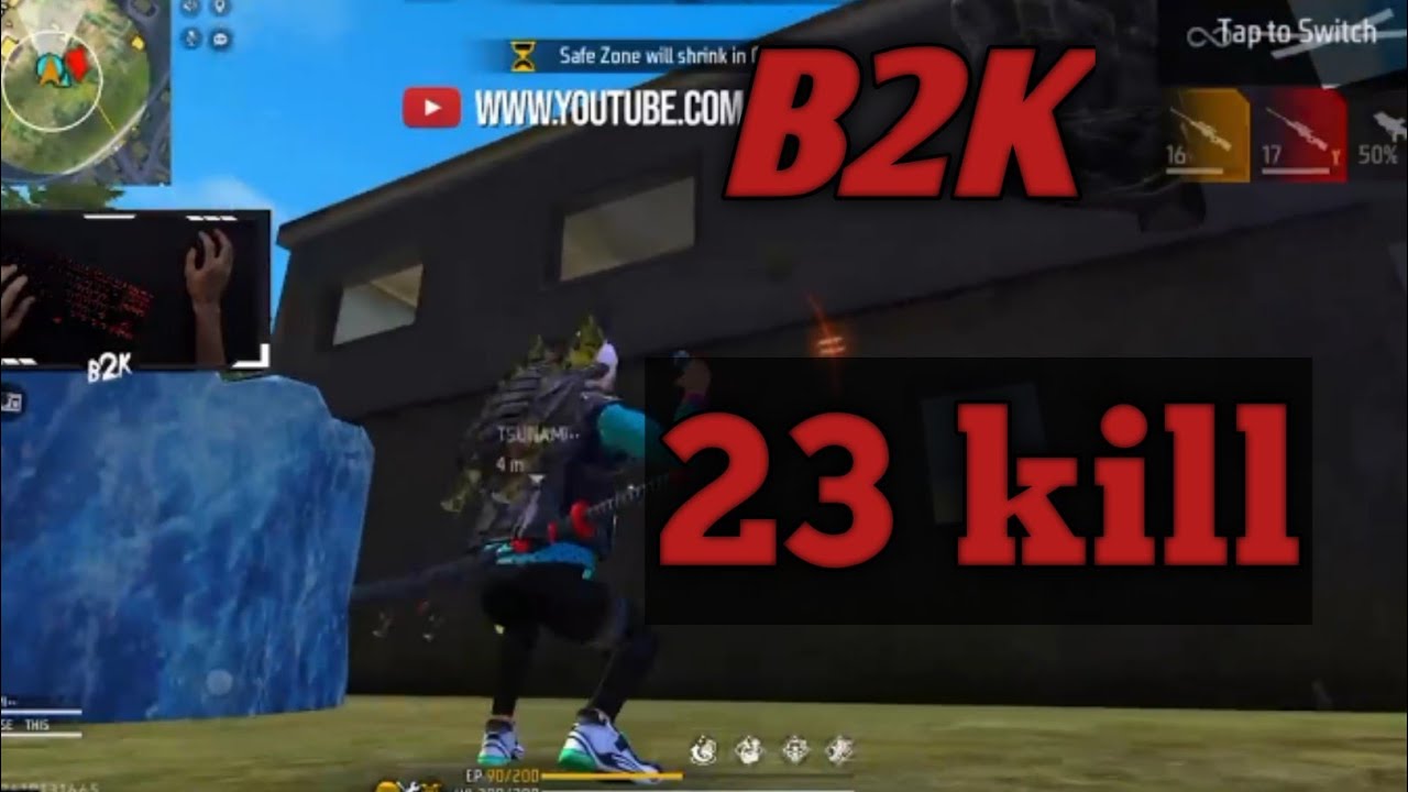 b2k..born 2 kill game play 23 kill. free fire - YouTube