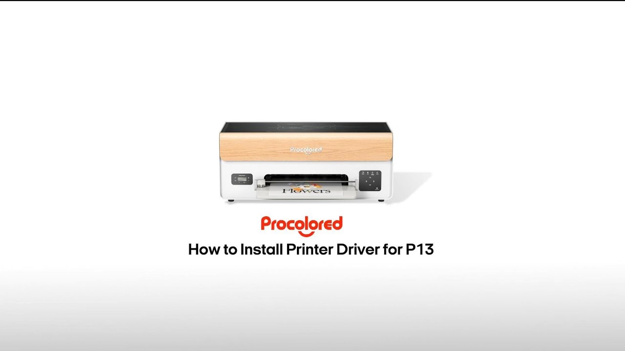 How to Install Printer Driver for P13 - YouTube