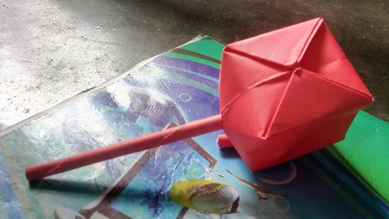 PAPER DUMBBELL Made by Red Paper - FREE VIDEO & MUSIC - YouTube