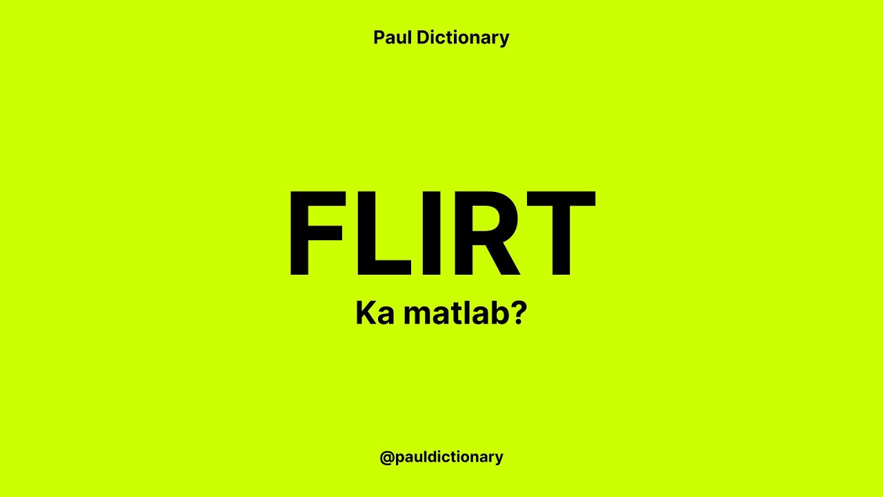 flirt Meaning in Hindi/Urdu | Meaning of flirt | flirt ka matlab ...