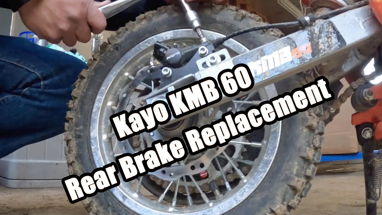 Kayo KMB 60 Dirt Bike Rear Brake Replacement - YouTube