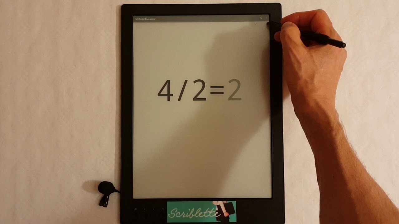 Scriblette - Calculette à reconnaissance d'écriture - YouTube