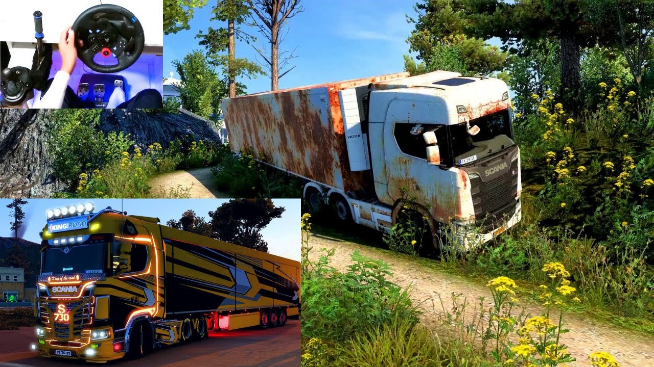 ABANDONED RUSTY SCANIA 730S TRUCK RESTORATION EURO TRUCK SIMULATOR 2 MODS - YouTube