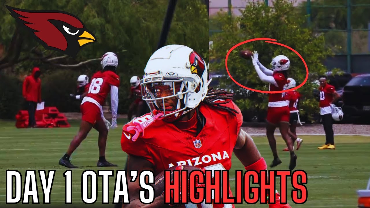 FIRST LOOK @ Marvin Harrison Jr @ Arizona Cardinals OTA's ...