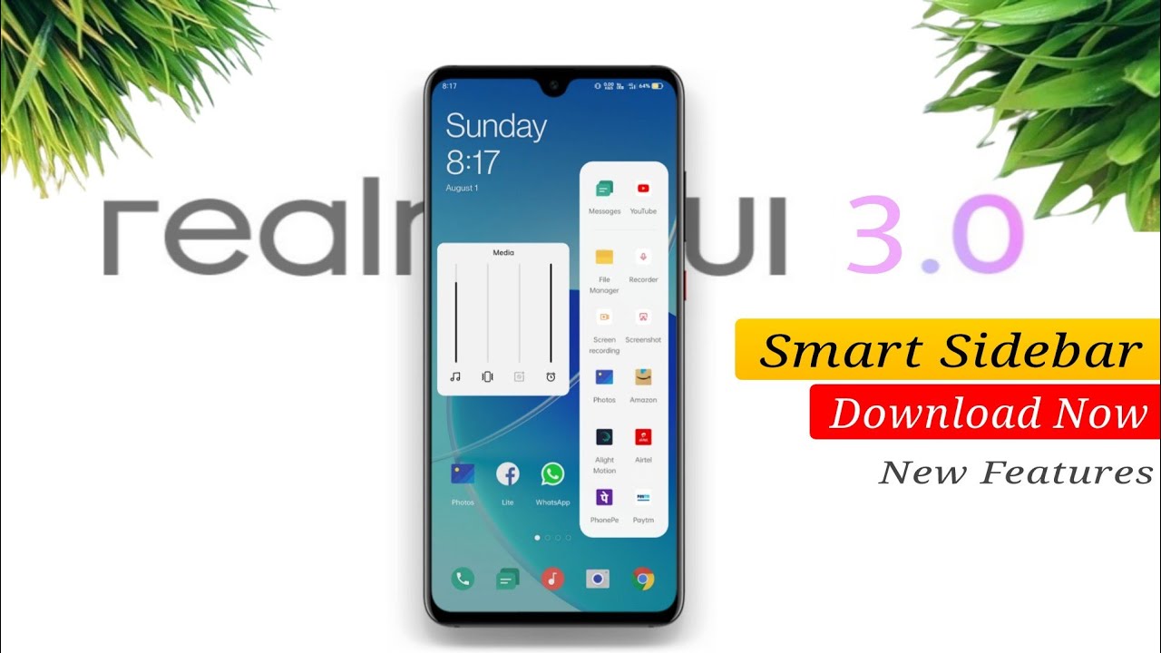 Realme UI 3.0 Smart Sidebar | Realme UI 3.0 Update | ColorOS 12 Smart ...
