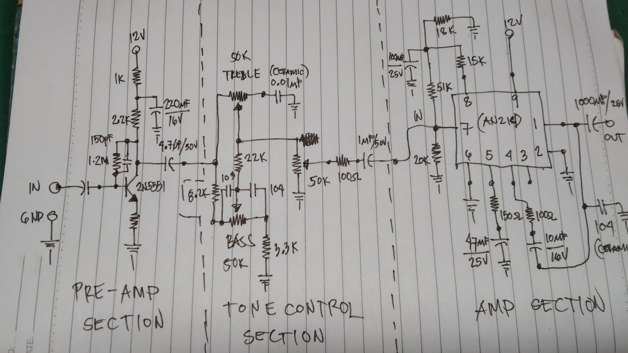 Vintage AN214 schematic making - YouTube