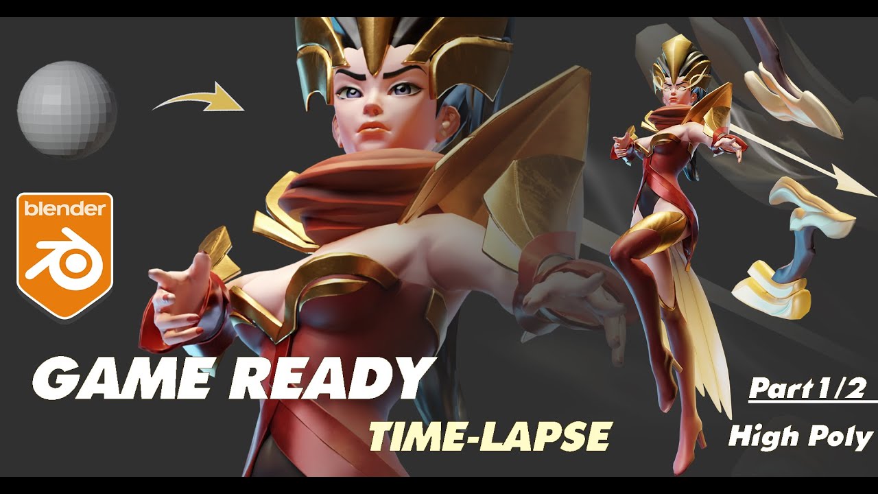 Blender game Character Stylized - Substance painter - Timelapse - PART ...