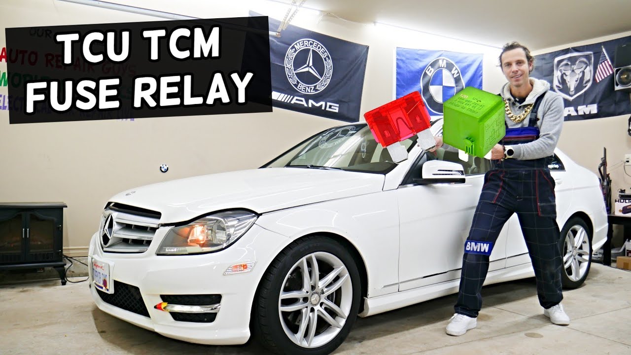 MERCEDES W204 TCU TCM Fuse Relay Location Replacement C250 C300 C180 ...