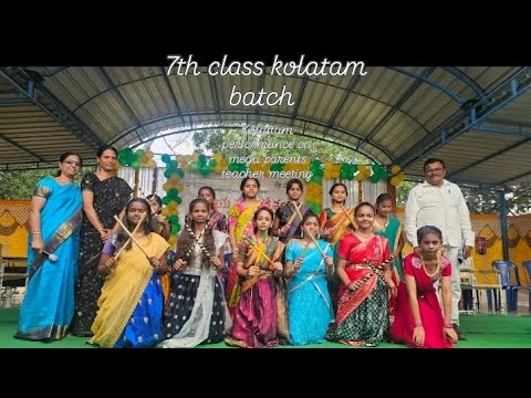 kolatam dance performance zphs high plus school madanapalle - YouTube