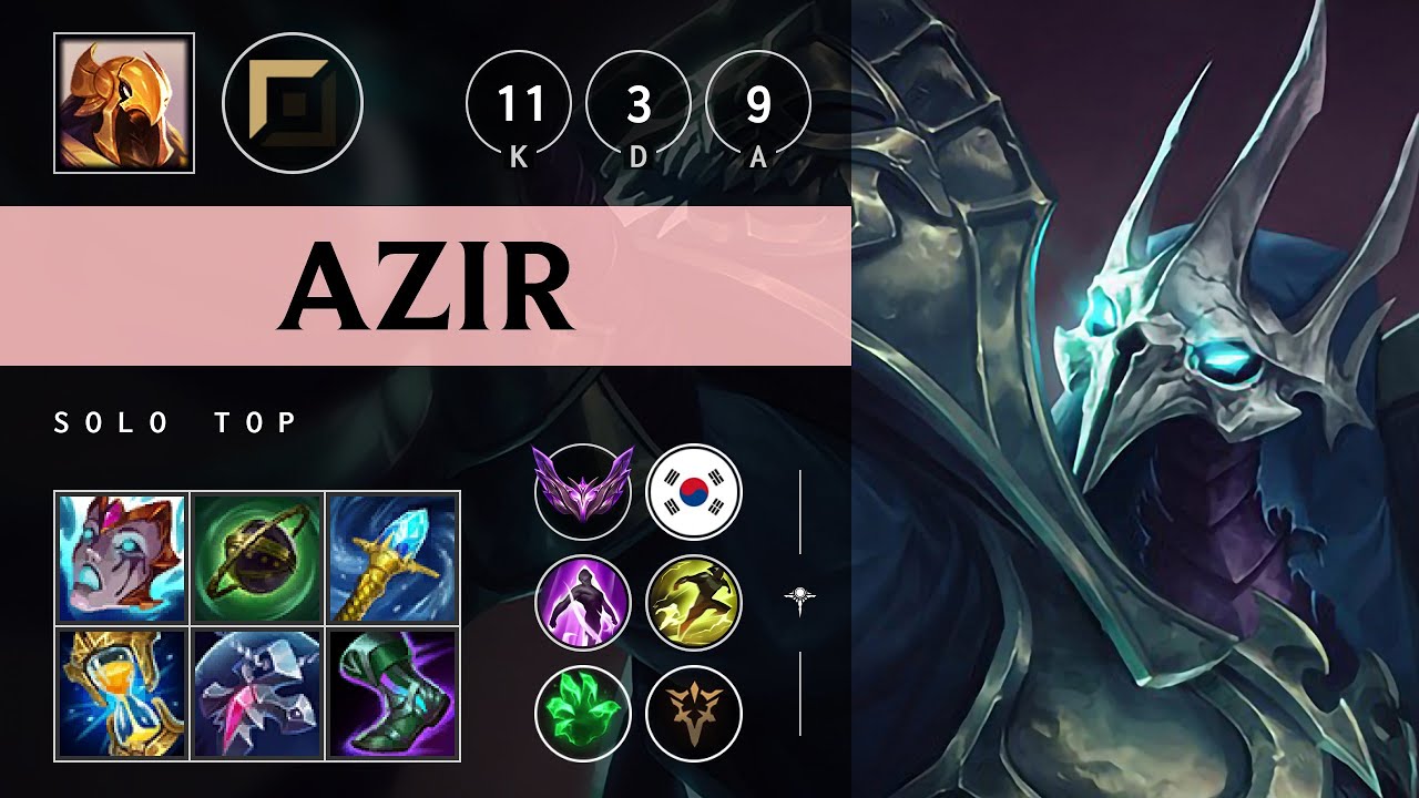 Azir Top vs Aurora - KR Master Patch 25.S1.3 - YouTube