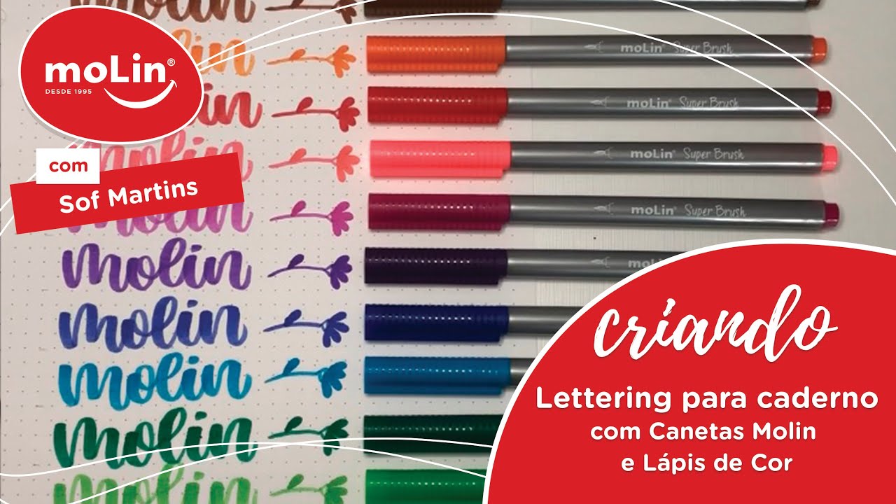PEN TEST DAS BRUSH PEN MOLIN! | Sof Martins & MoLin - YouTube
