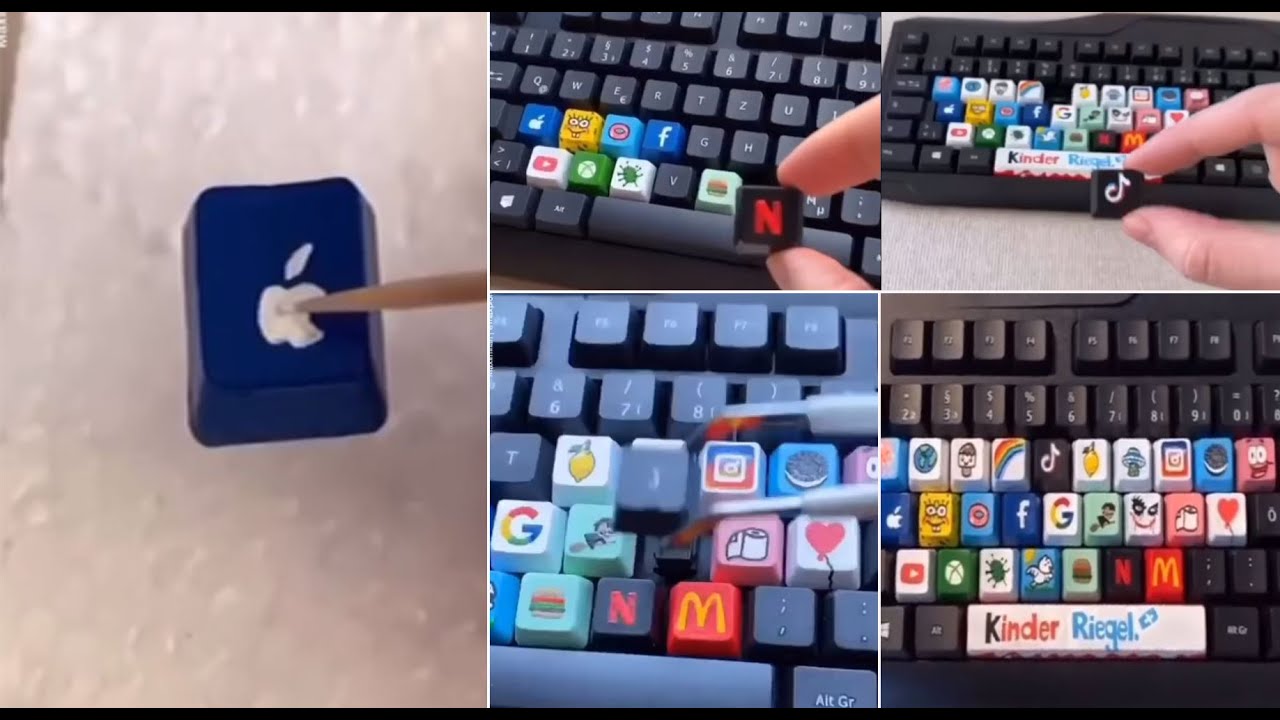Turning boring keyboard into a cool one 😬 - YouTube