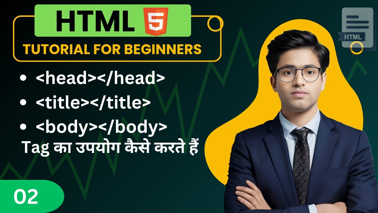 learn html for beginners |#html video in hindi | how to use head, title ...