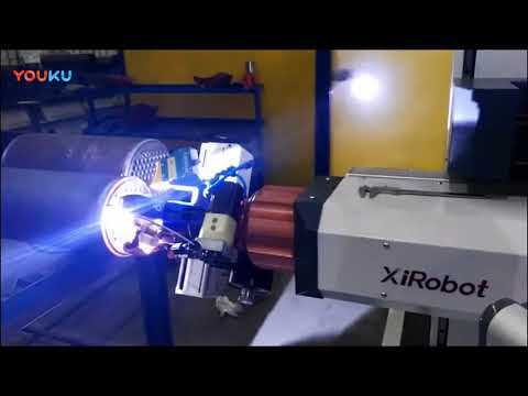 robot tube to tube sheet welding machine - YouTube