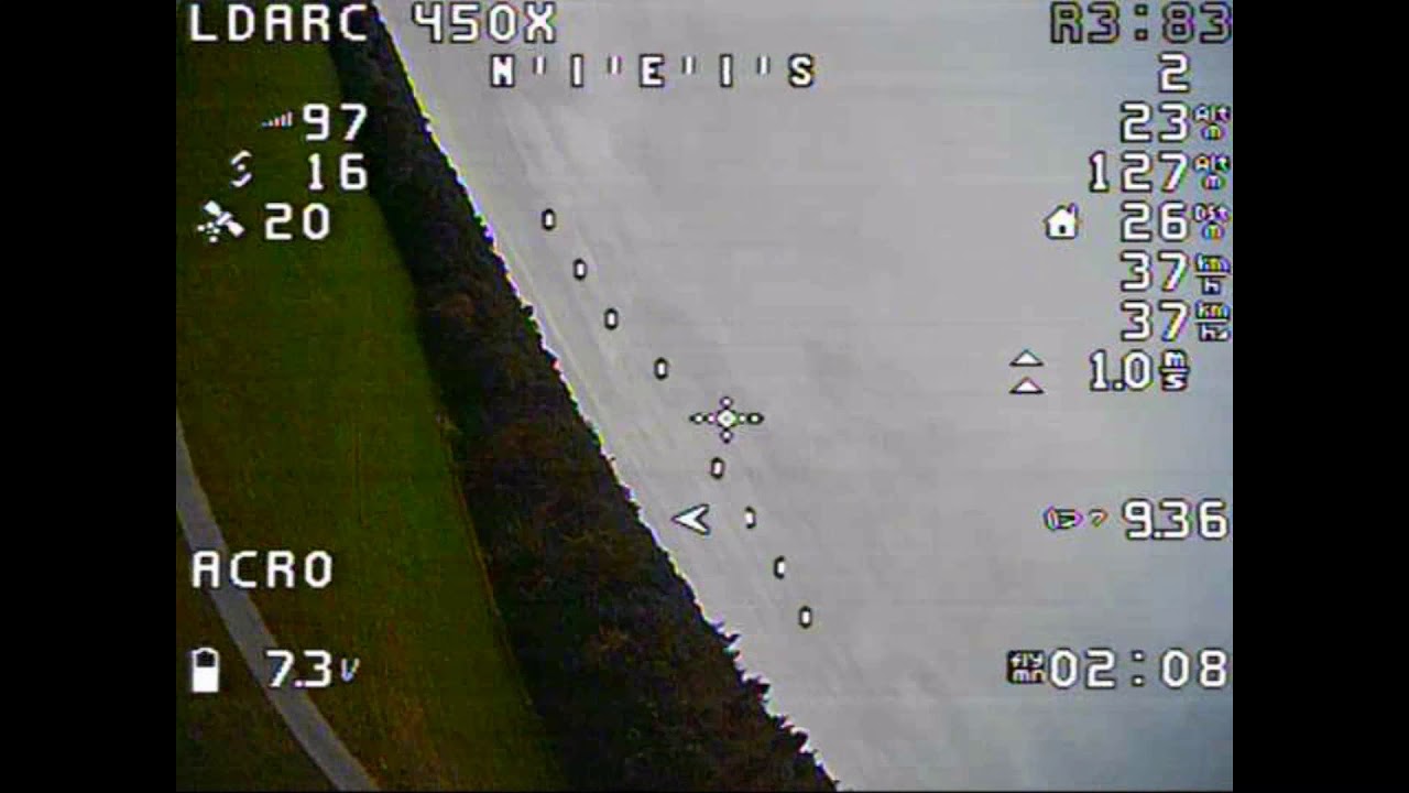 LDARC 450x Full INAV Maiden - YouTube