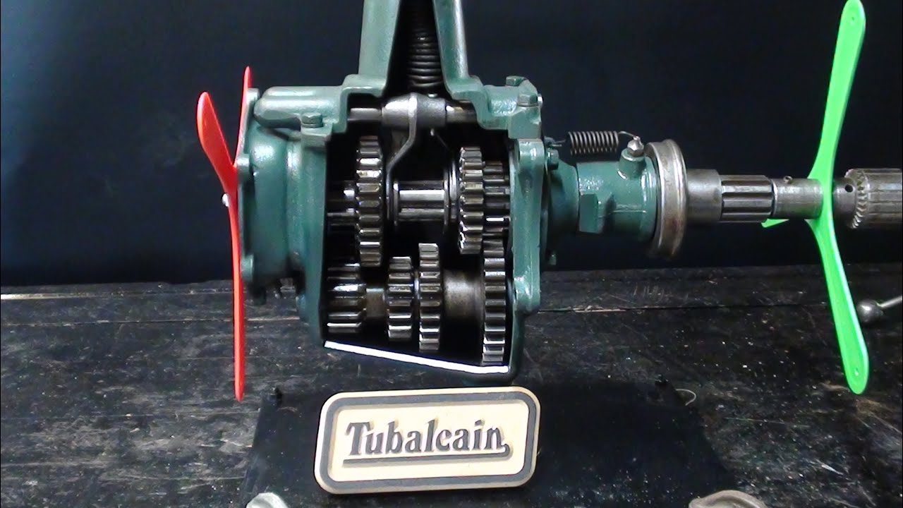 MODEL A FORD Transmission Cutaway pt 4 736 tubalcain how it works - YouTube