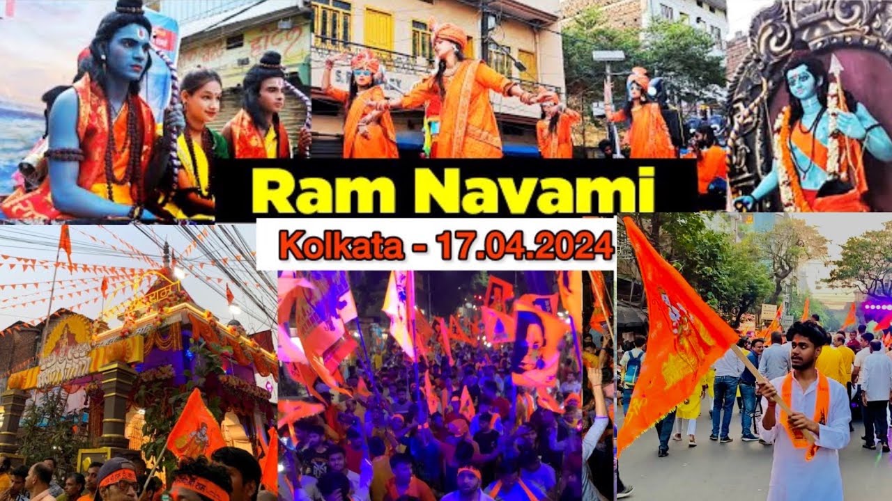 Ram Navami 2024 Ram navami Kolkata Rally 2024 Vlog - YouTube