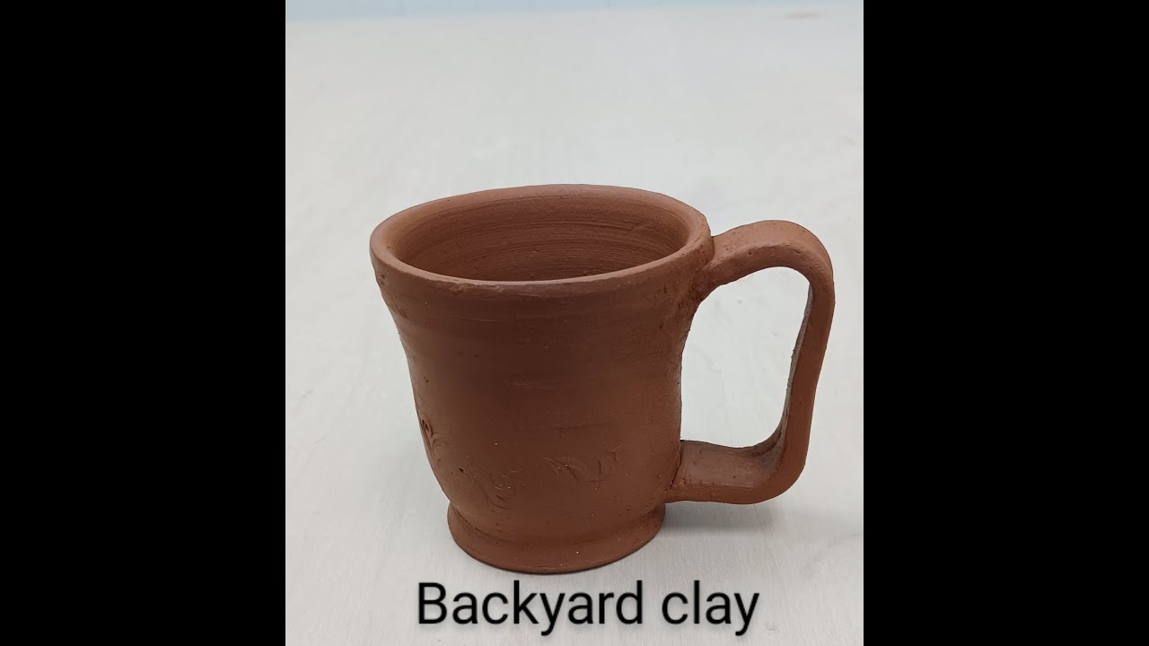 Wild Red clay from backyard to pottery - YouTube