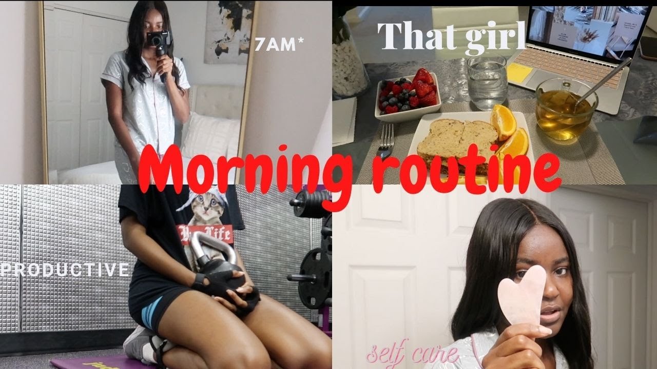 7am morning routine 2021 | Productive | Becoming THAT girl - YouTube