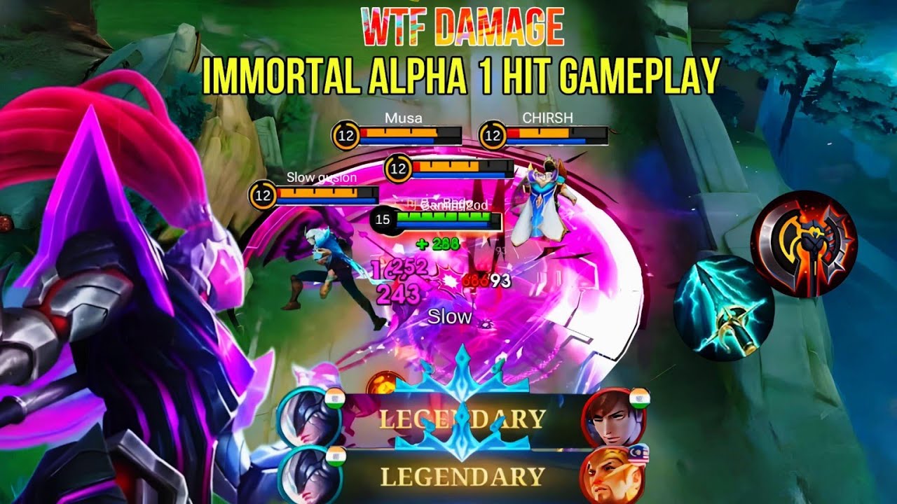 HOW TO RANK UP FASTER IN MOBILE LEGENDS ! IMMORTAL ALPHA BEST BUILD ...