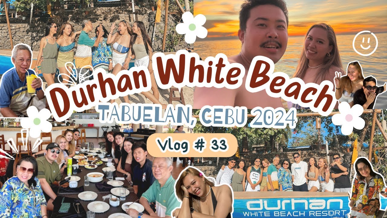 BEST SUNSET IN TABUELAN CEBU NORTH | Durhan White Beach Resort 2024 ...
