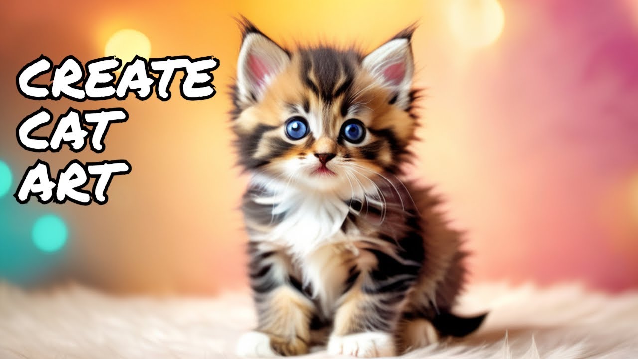 The secret to creating adorable cat art || Baby Cat Art || Drawing a ...