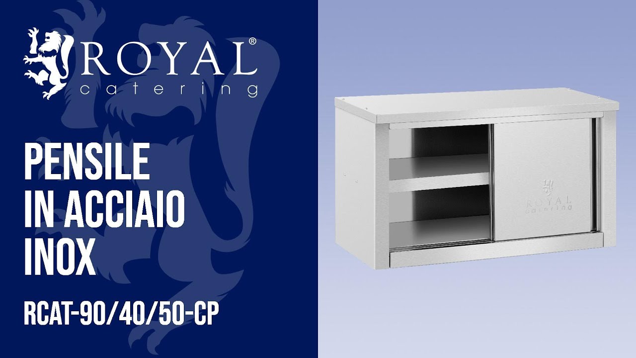 Pensile in acciaio inox Royal Catering RCAT-90/40/50-CP | Presentazione ...