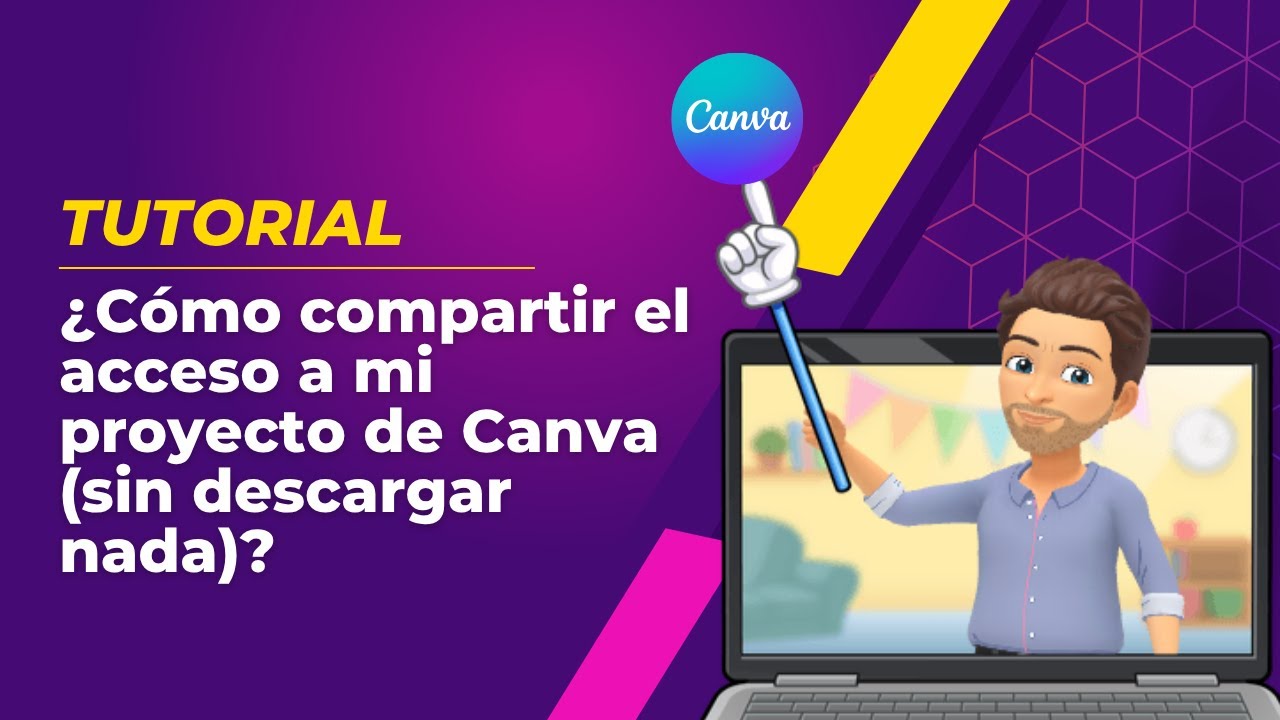 ¿Cómo compartir el acceso a un proyecto en Canva (sin descargar nada ...