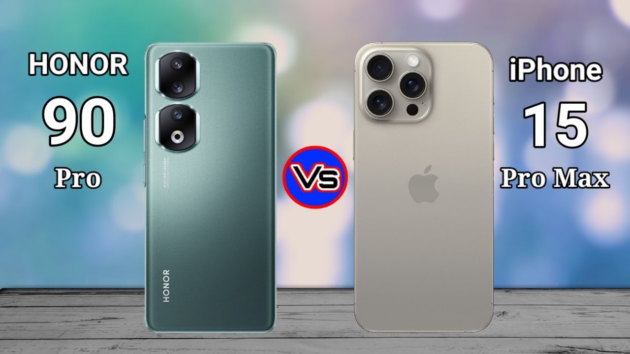 Honor 90 Pro vs iPhone 15 Pro Max Comparison - YouTube