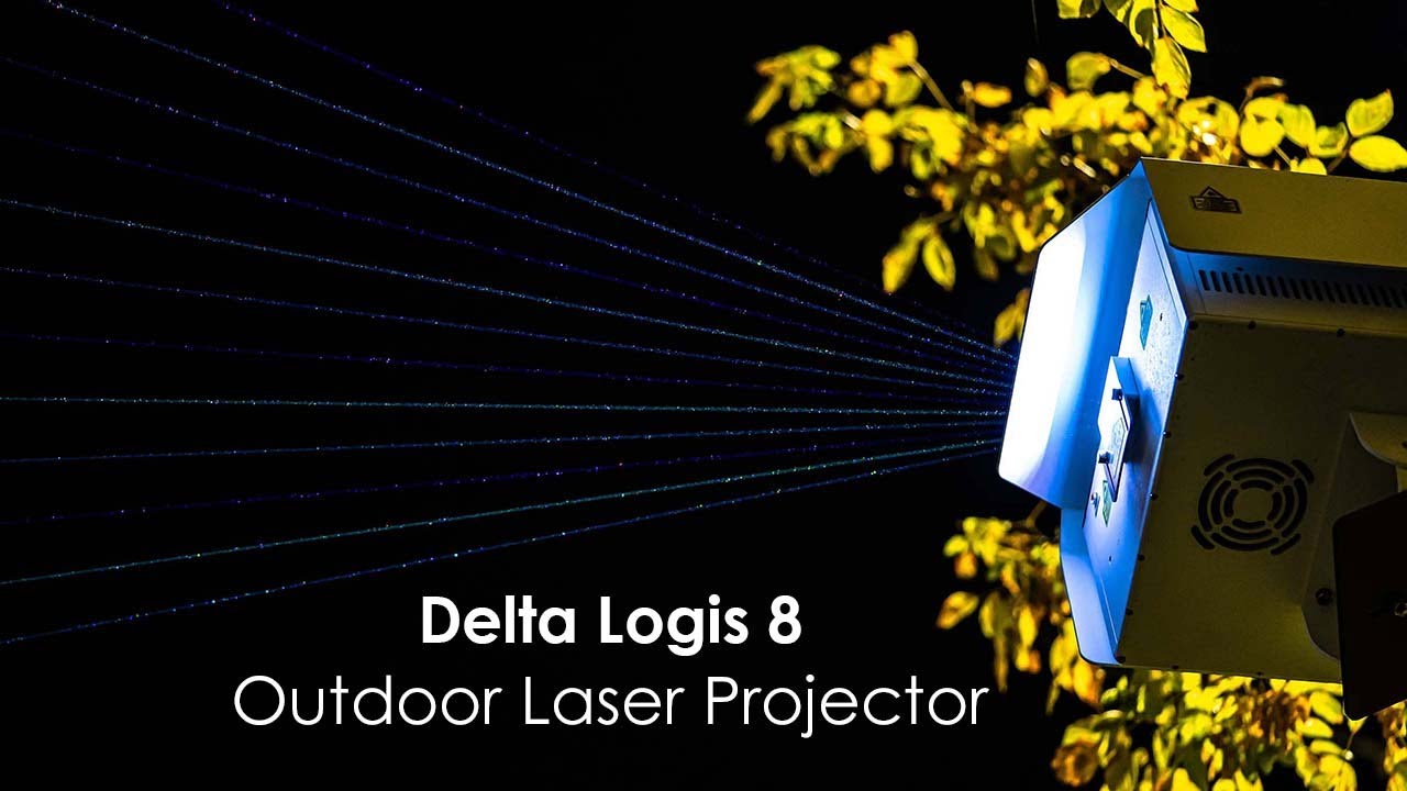 Outdoor Laser Projection Advertising with Delta Logis 8 - YouTube