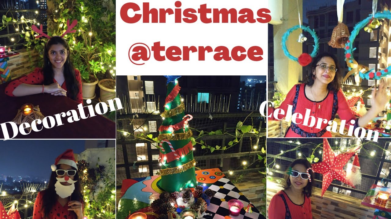 Christmas Decoration of Home terrace / Christmas Decoration 2021 - YouTube