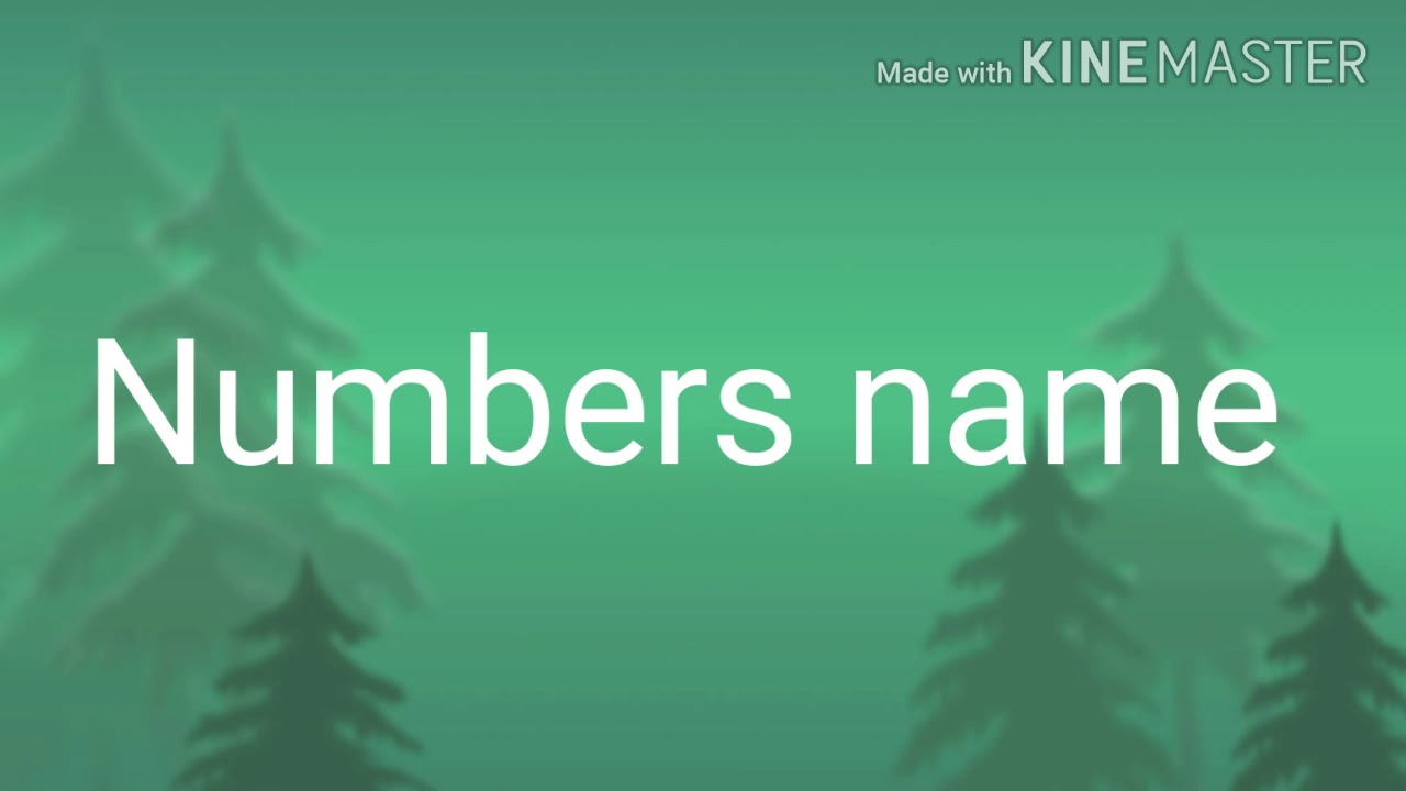 Numbers Name Of 6 7 YouTube Numbers Name Of 6 7 YouTube