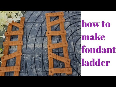 how to make ladder using fondant 🤔 - YouTube