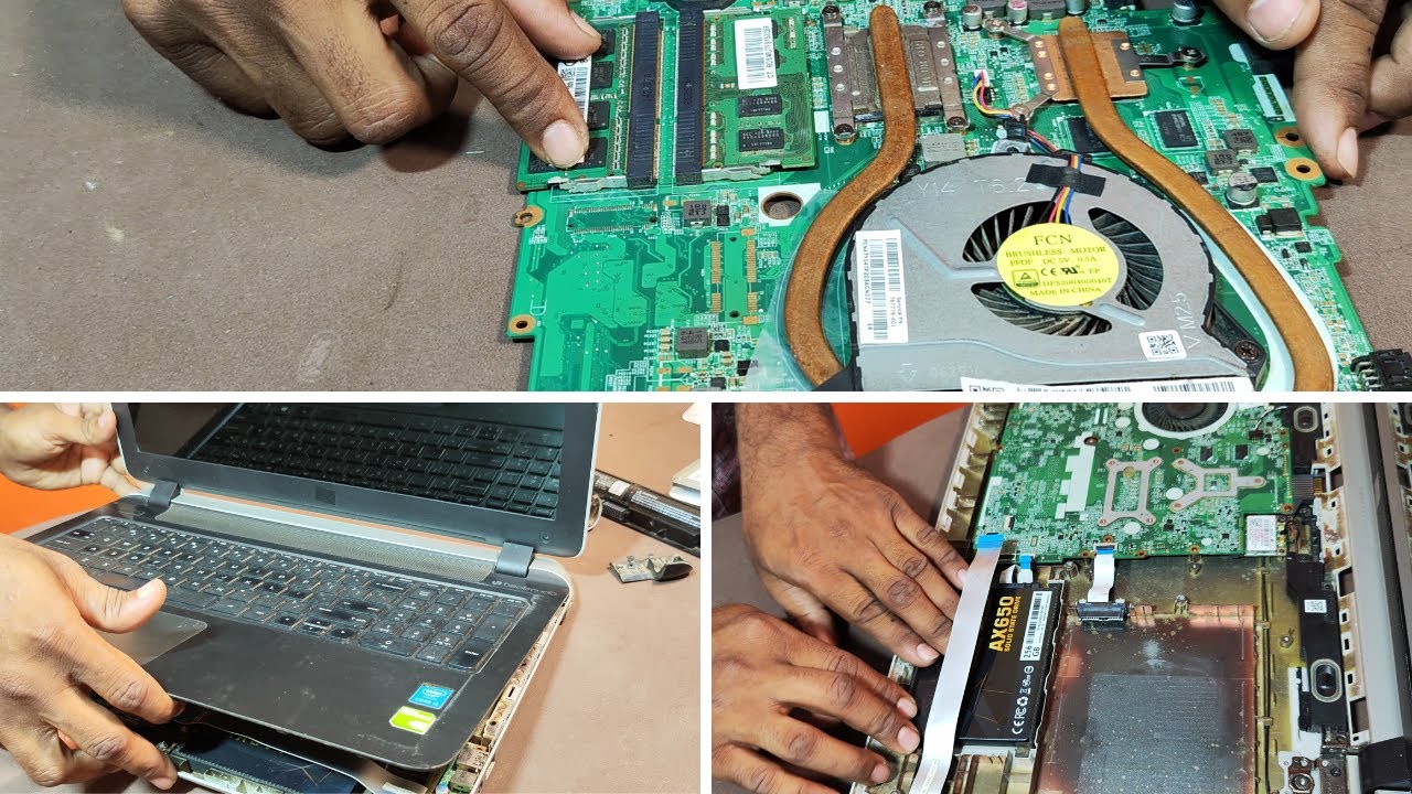 How To Upgrade / Install RAM & SSD Installation in HP Notebook 15 ...